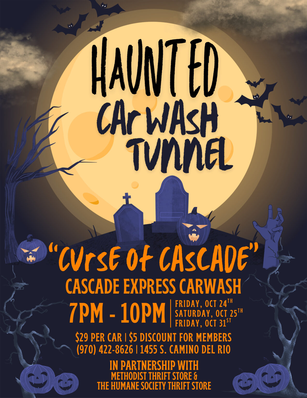 Haunted Car Wash: "Curse of Cascade" - Cascade Xpress Carwash - THE ...